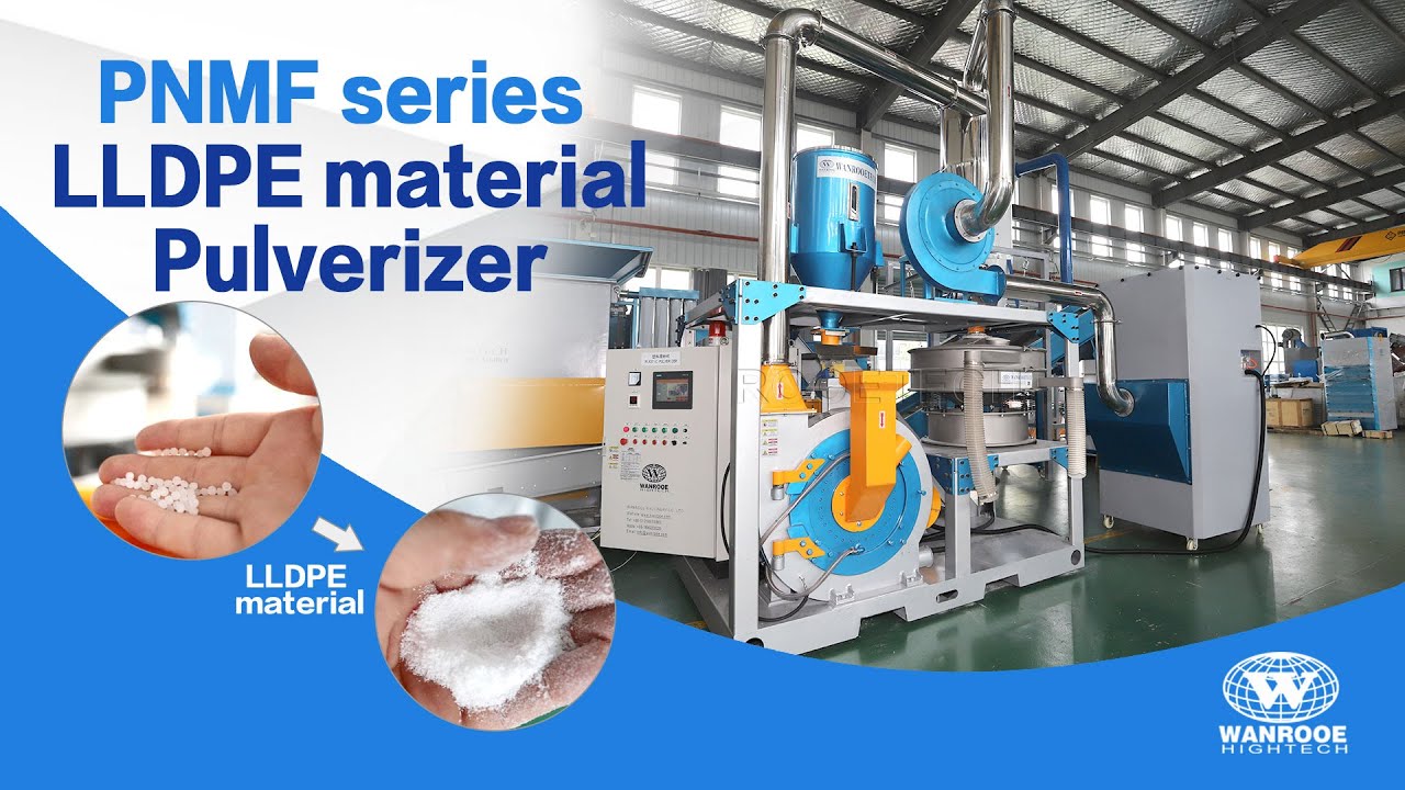 New Style Waste LLDPE Plastic Pulverizer Machine PP PE Miller Machine ...