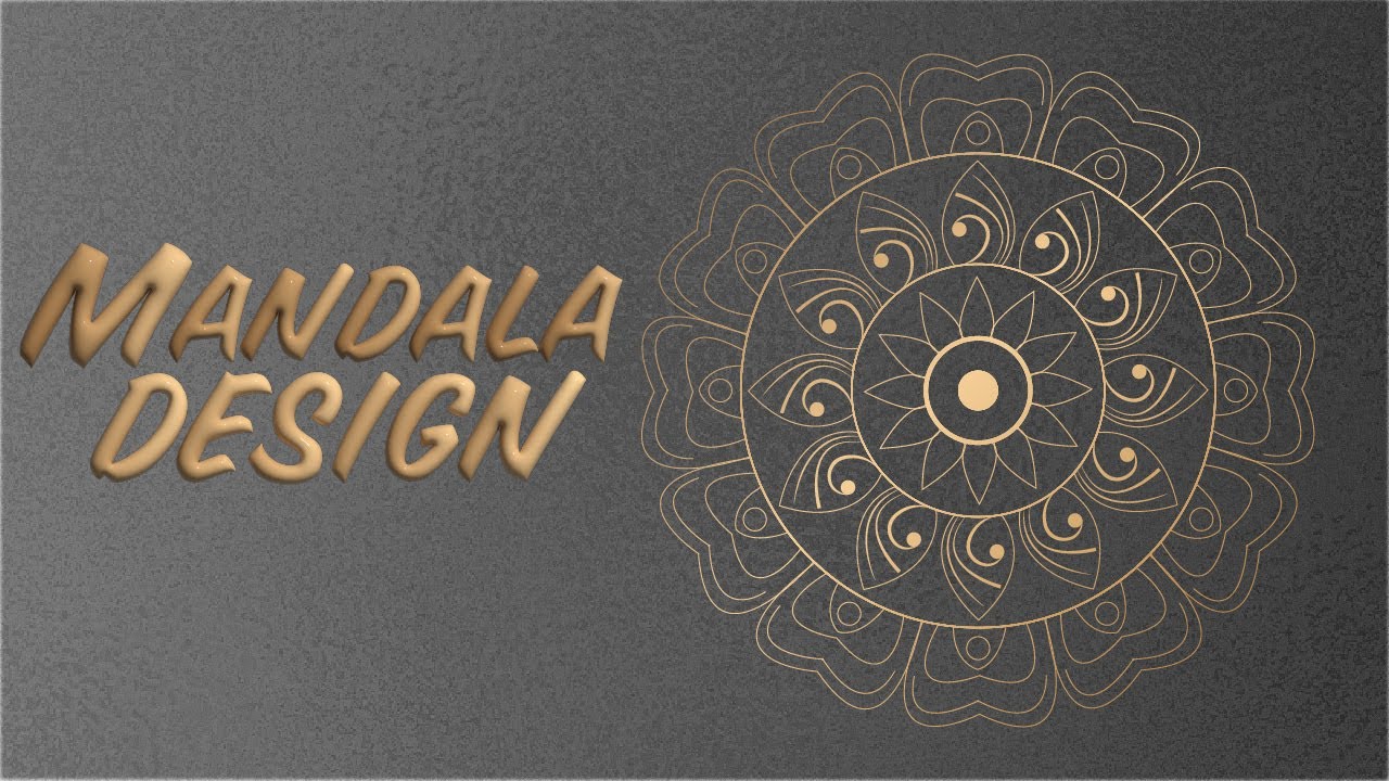 A Simple Mandala Design in adobe illustrator | Gradient Effect - YouTube