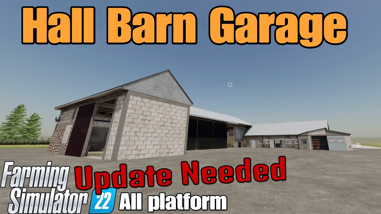 Hall Barn Garage / FS22 mod test for all platforms - YouTube