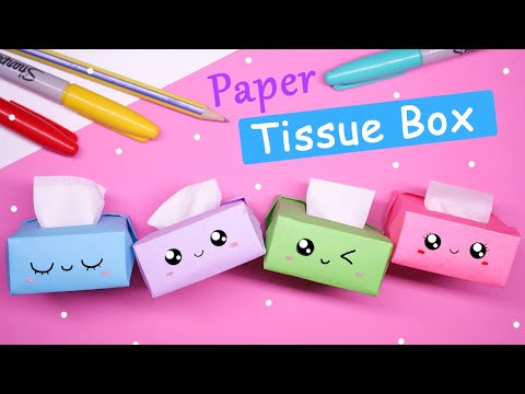 Easy Origami Tissue Box | DIY Craft | How to make an Origami Tissue Paper Box