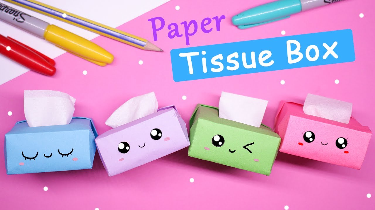 Easy Origami Tissue Box | DIY Craft | How to make an Origami Tissue ...