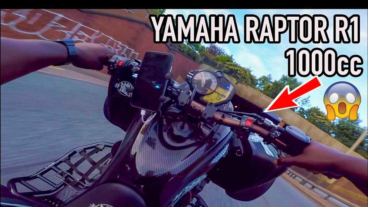 YAMAHA RAPTOR R1 SUPERQUAD WHEELIES 190 BHP *CRAZY* - YouTube
