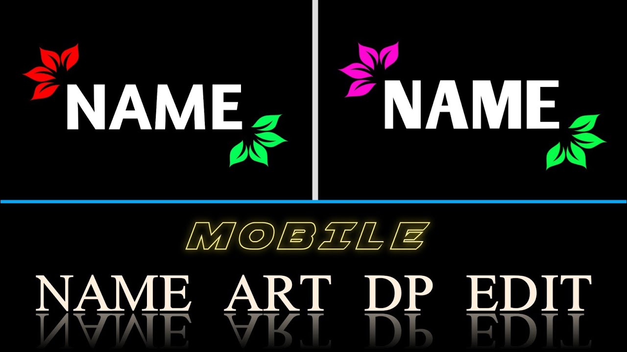 Stylish name art text edit in android / মোবাইলে নিজের নামের DP বানান ...