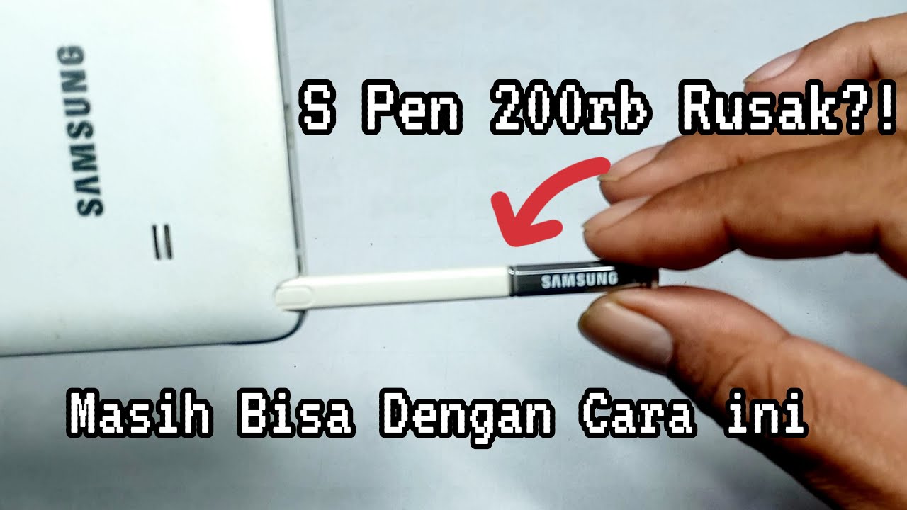 Cara Membuat Stylus Pen Samsung Galaxy Note 4 pake kertas Rokok - YouTube