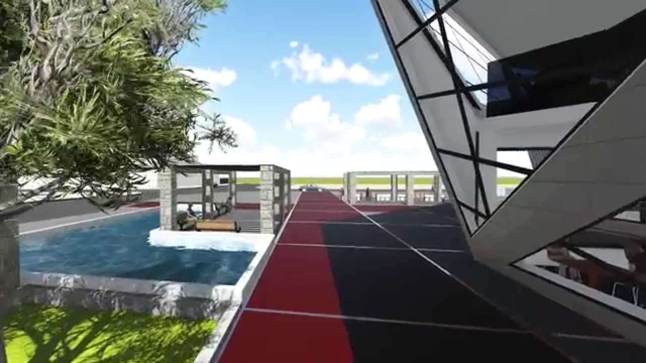 Gaming Center Architecture Render - YouTube
