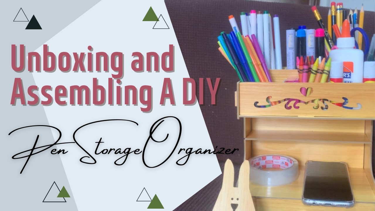 Unboxing and Assembling a DIY Pen Storage Organizer - YouTube