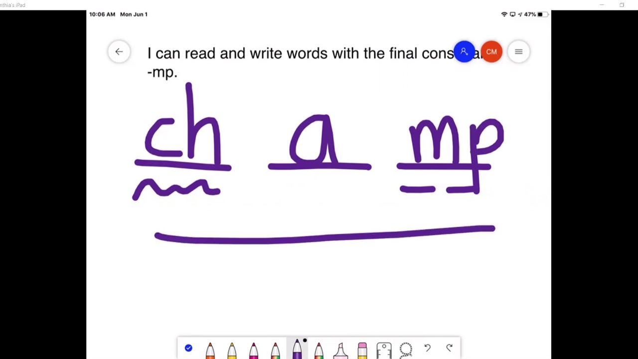 Final consonant blend mp - YouTube