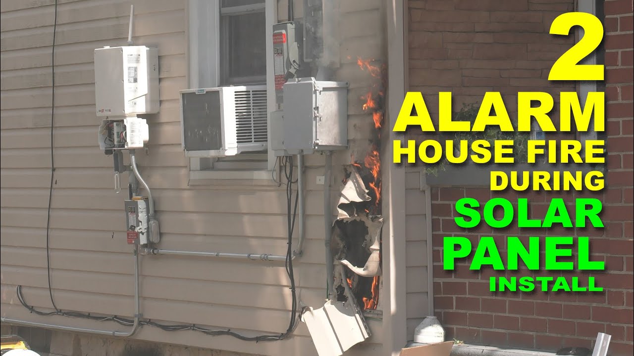 Two Alarm House Fire during solar panel install in Northampton, PA ...
