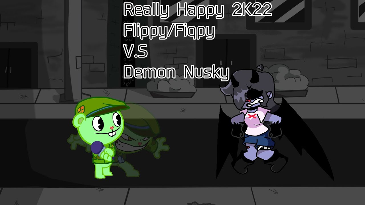 FNF Flippy/Fliqpy V.S Demon Nusky Sings Really Happy 2K22 Cover - YouTube