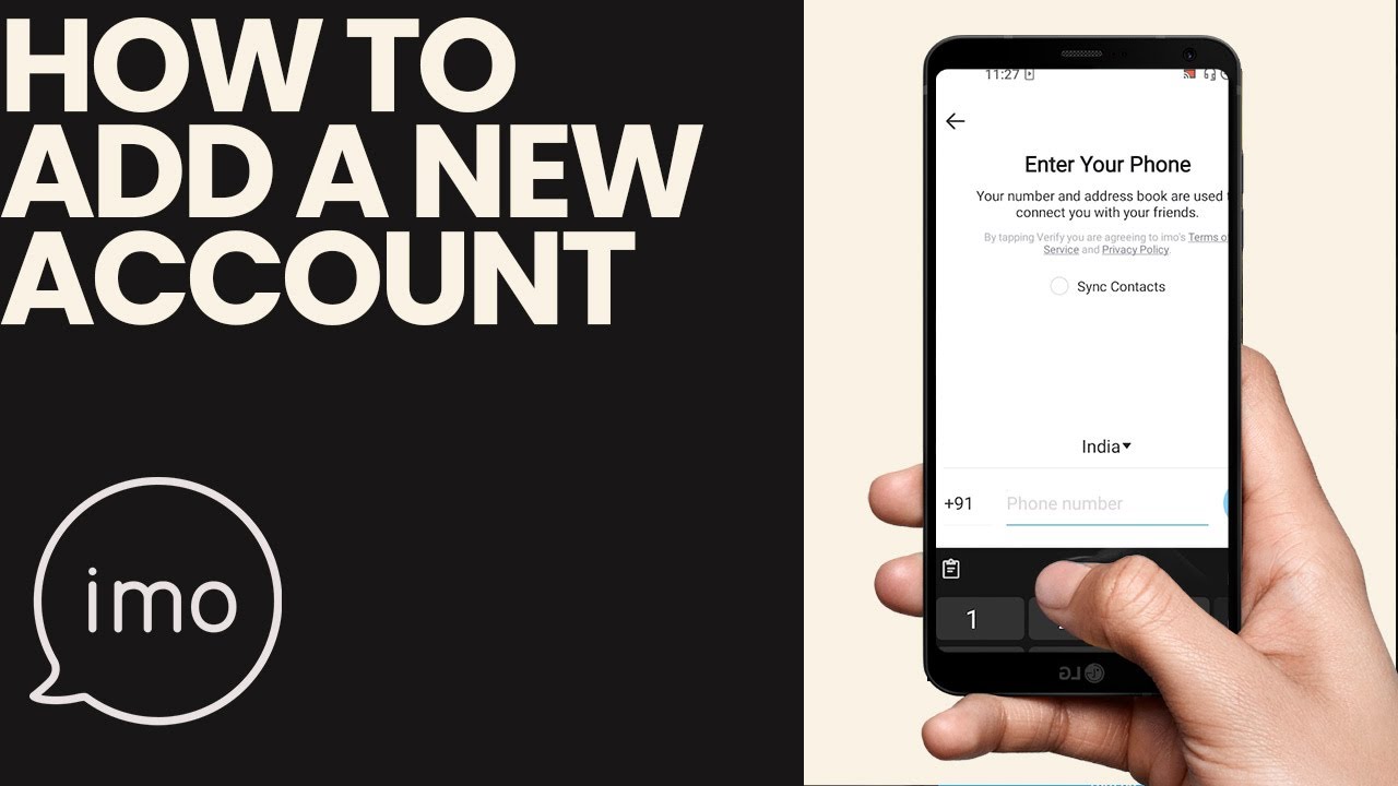 How to Add a New Account on IMO App - YouTube
