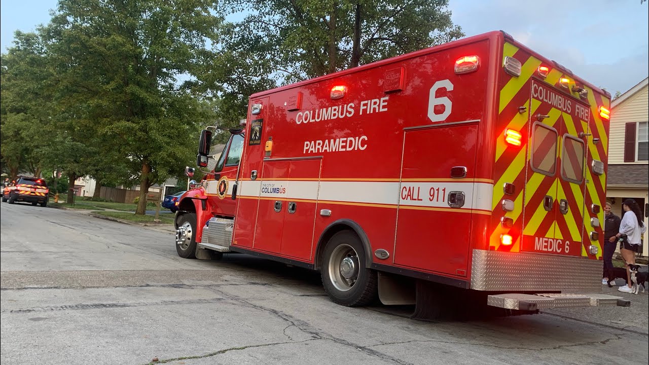 Columbus Fire medic 6 responding to medical emergency. - YouTube