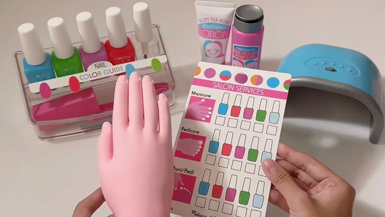 [💸Toy ASMR💸] Nail care & Nail arts 💅 Melissa and Doug nail arts | 네일아트 ...