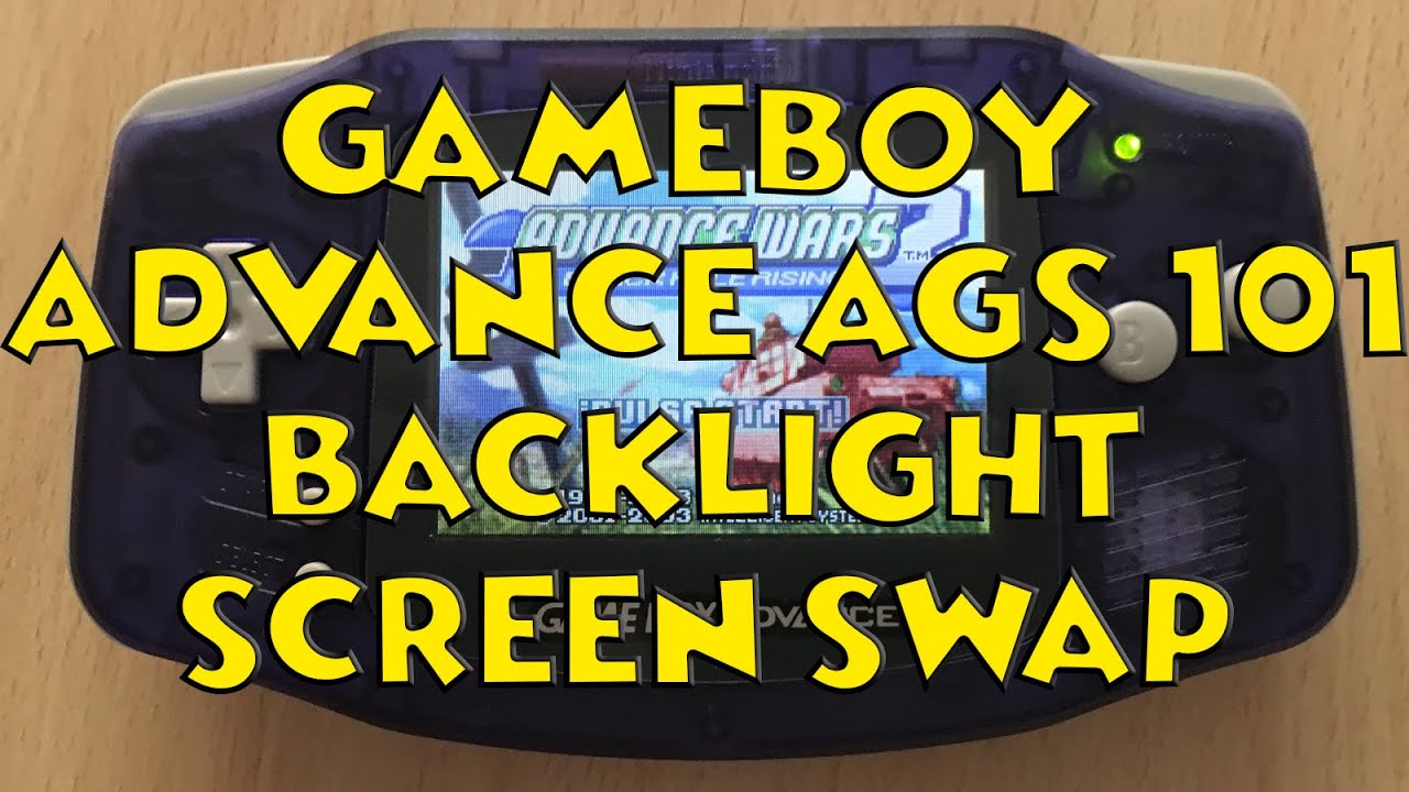 Game Boy Advance SP Backlit Screen Swap on Original Game Boy Advance ...