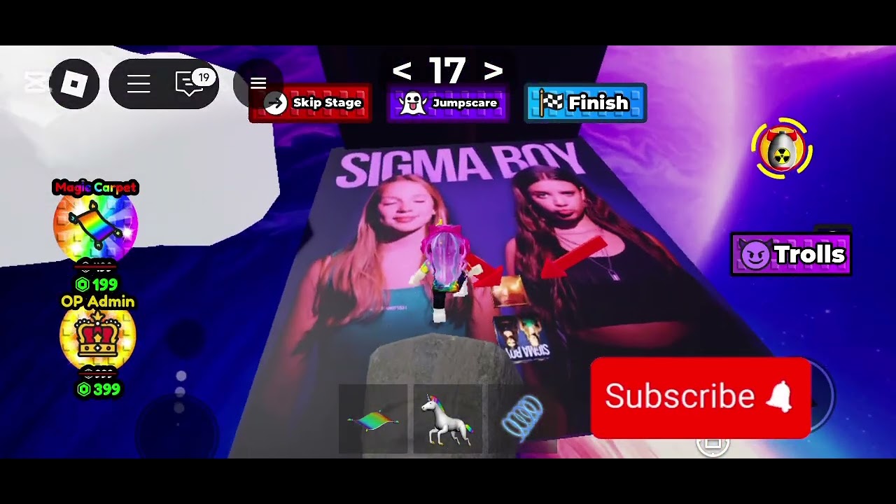 Playing sigma boy obby - YouTube