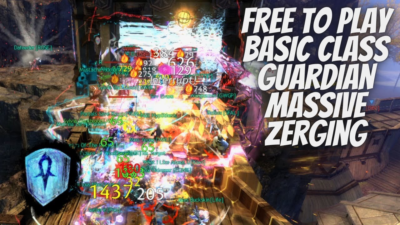 Intense Guardian F2P Beginner Class Massive Zerging GW2 WvW in 2023 ...