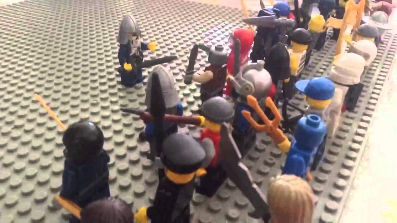 Lego stop motion Hobbit 3.dain and his army - YouTube
