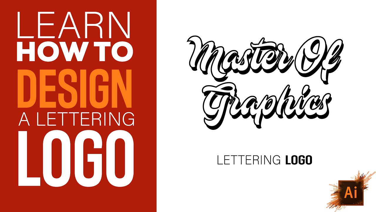 Learn How To Design Lettring Logo In Illustraator - Text Effect ...