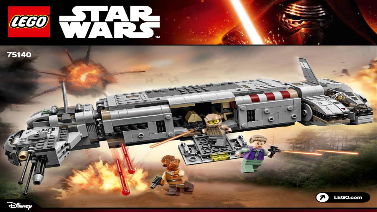 LEGO 75140 Resistance Troop Transporter Star Wars (Instruction Booklet ...