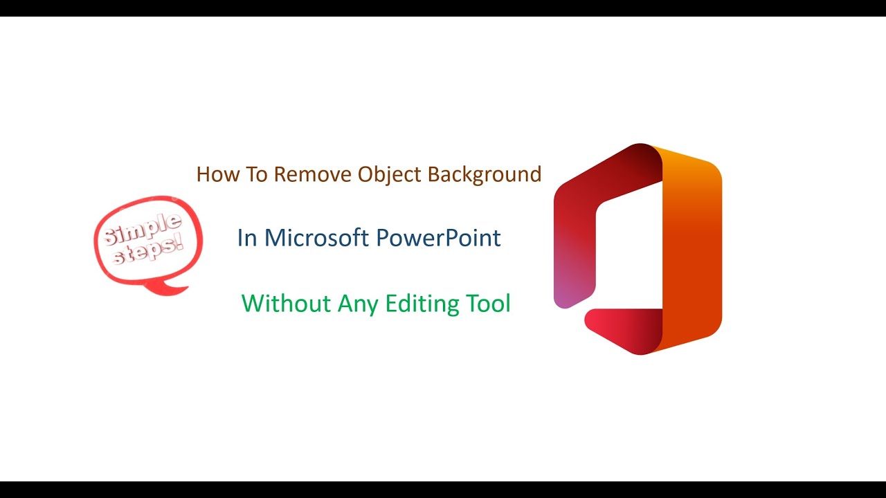 Easy way to remove Image background in Microsoft PowerPoint. No editing ...