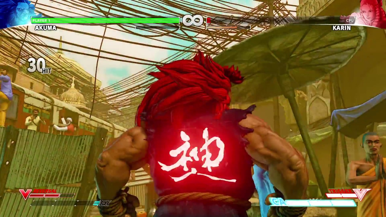 Akuma Critical Art SHUN GOKU SATSU Testing - STREET FIGHTER 5 PS4 PRO ...