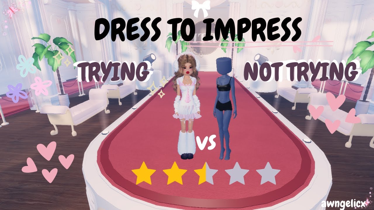 trying vs not trying in Dress to Impress!! roblox | awngelicx - YouTube