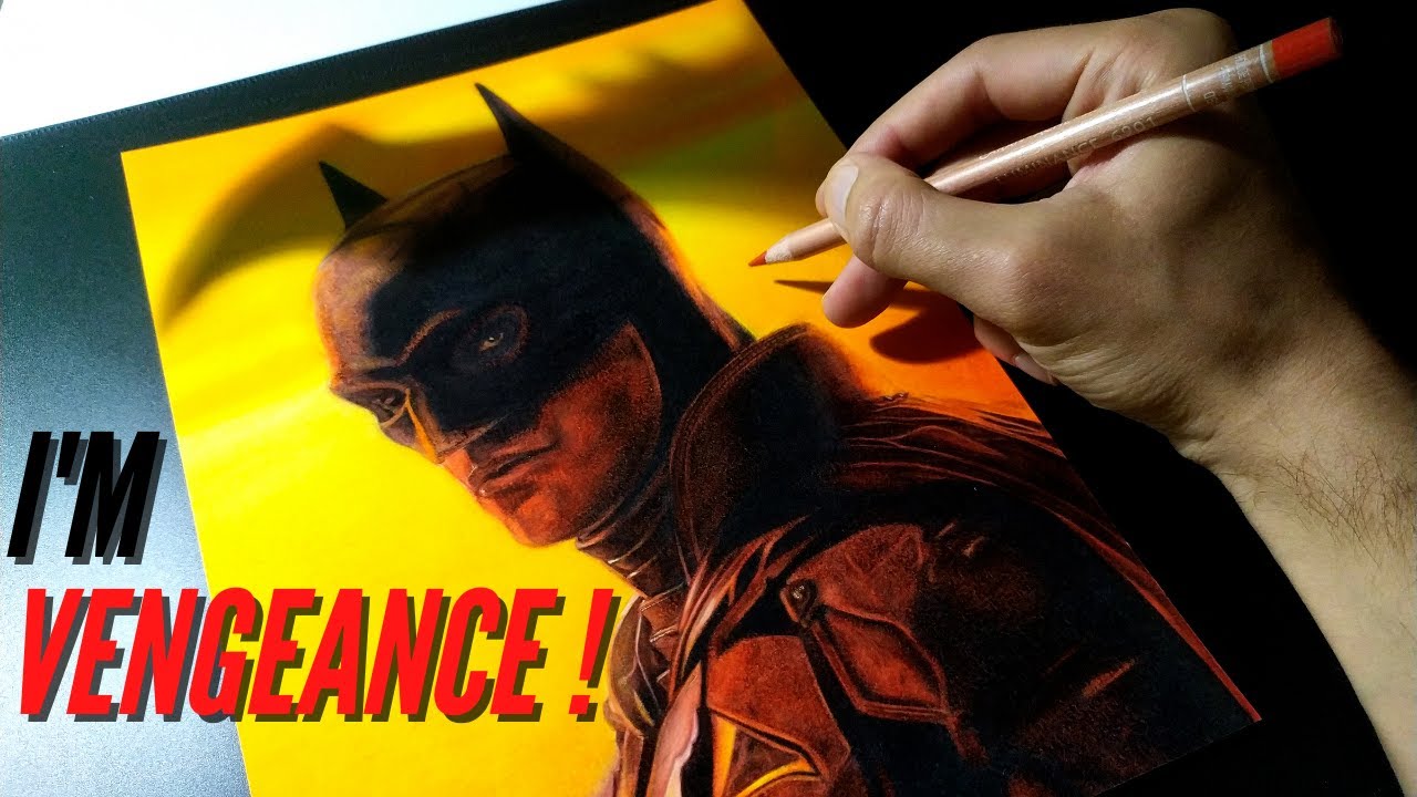 Drawing " THE BATMAN " 2022 (Robert Pattinson) | Speed Drawing / Time ...