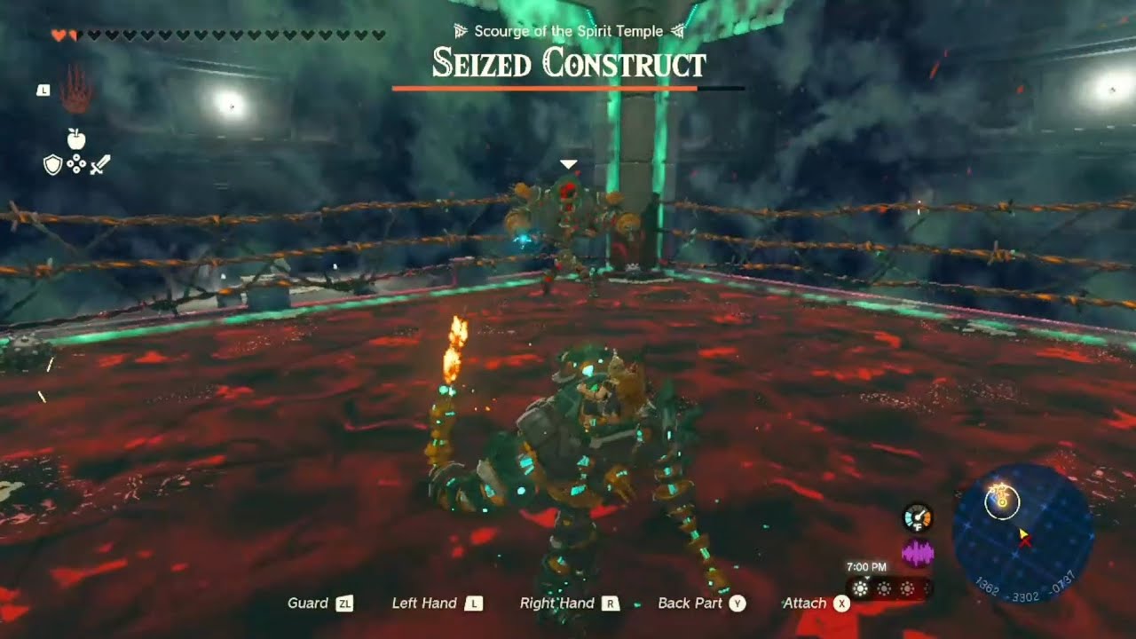 The Legend of Zelda: TOTK - Seized Construct Fight - YouTube