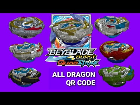 ALL DRAGON QR CODE BEYBLADE BURST QUADSTRIKE APP - YouTube