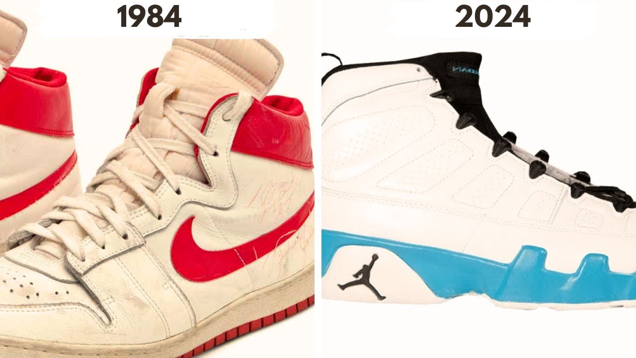 Evolution Of Air Jordan Shoes 1984-2024 - YouTube
