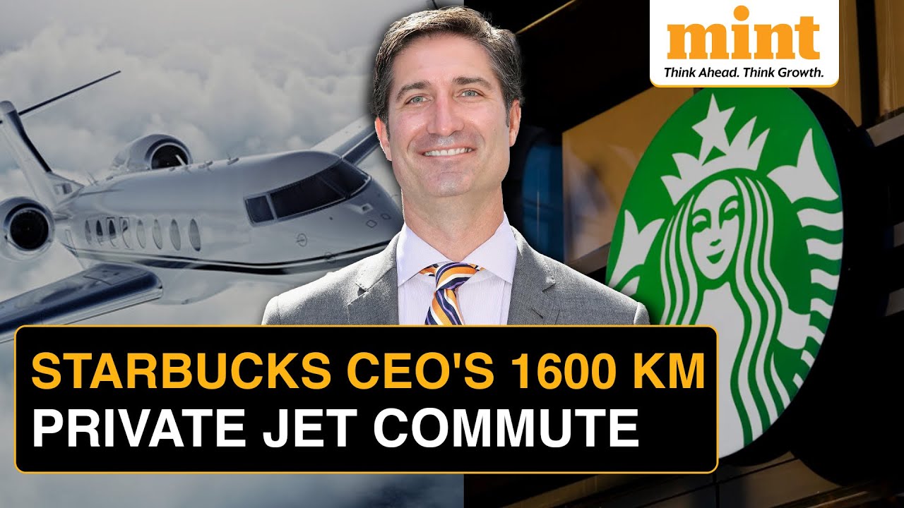 Starbucks CEO's Private Jet Commute To Work | Netizens Raise ...