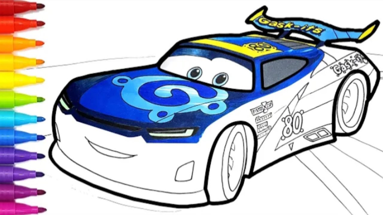 CARS 3 Dan Carcia - Next Gen Gask-its #80Racer Drawing and Coloring ...