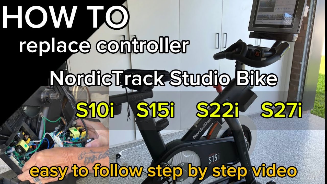 How to replace controller in NordicTrack Studio Spin Bike - S10i S15i S22i S27i - YouTube
