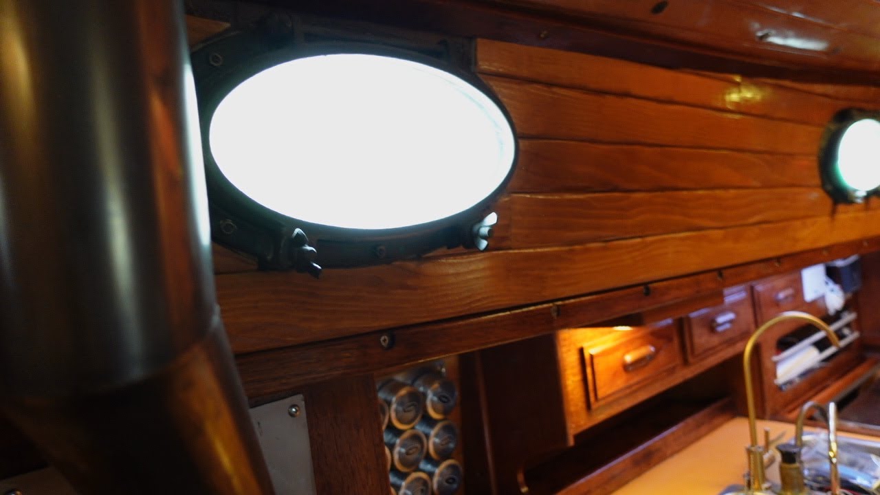 9. I Redo the Woodwork on the Interior of my Little Offshore Sailboat ...