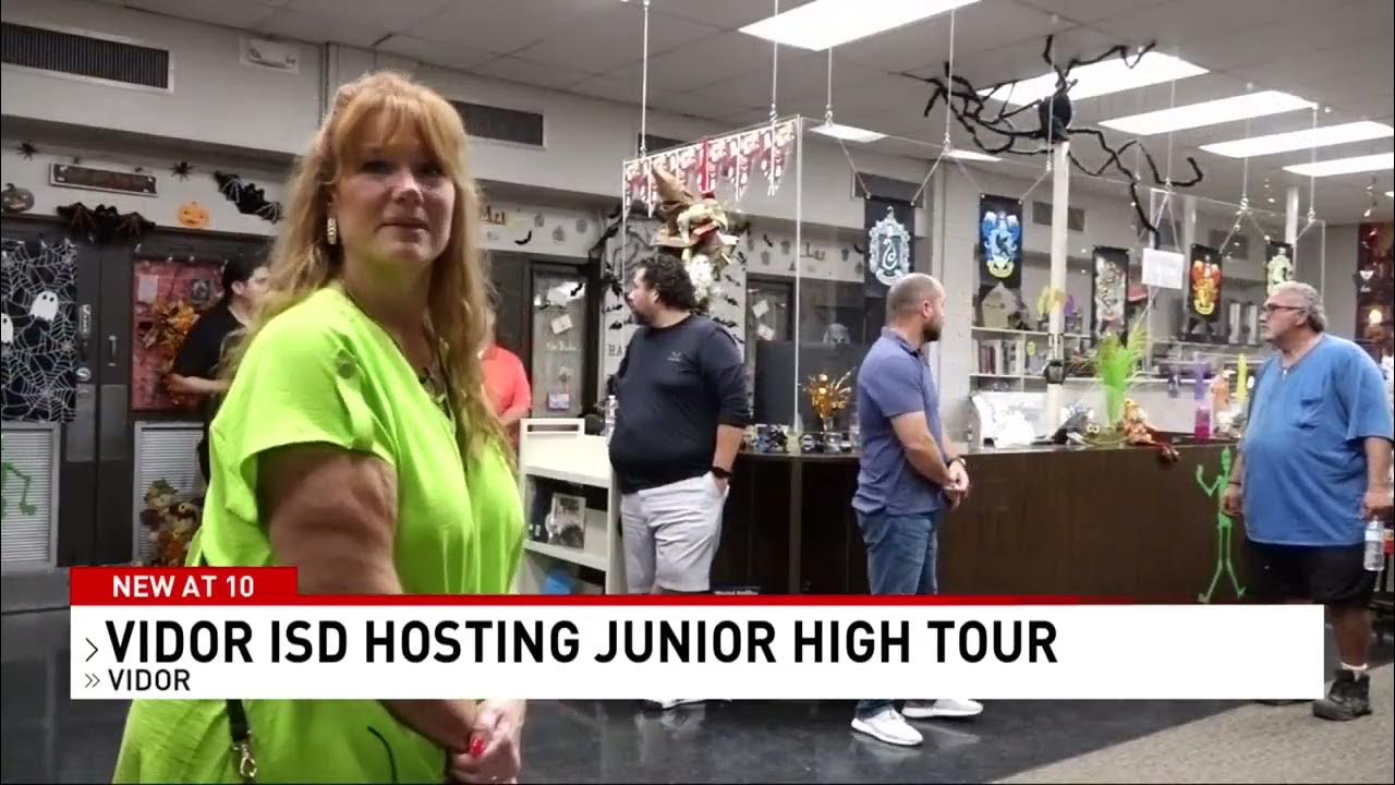 Vidor ISD hosts junior high campus tour to help explain bond - YouTube