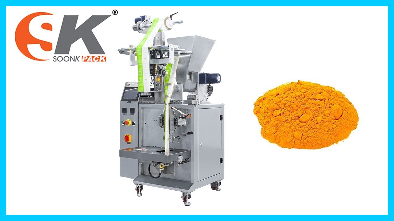 Three Side Seal Starch Powder Packing Machine - YouTube
