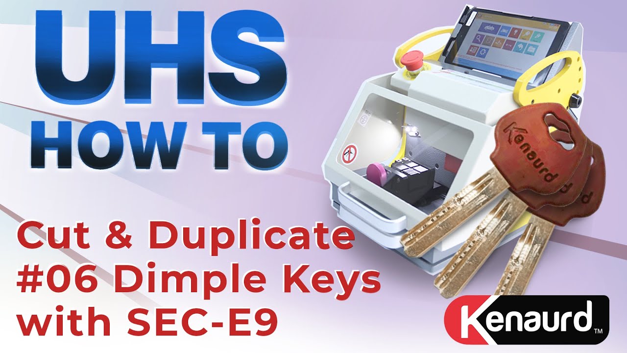 #06 Dimple keyway - How to Cut by Code & Decode from Key using Sec-E9 ...