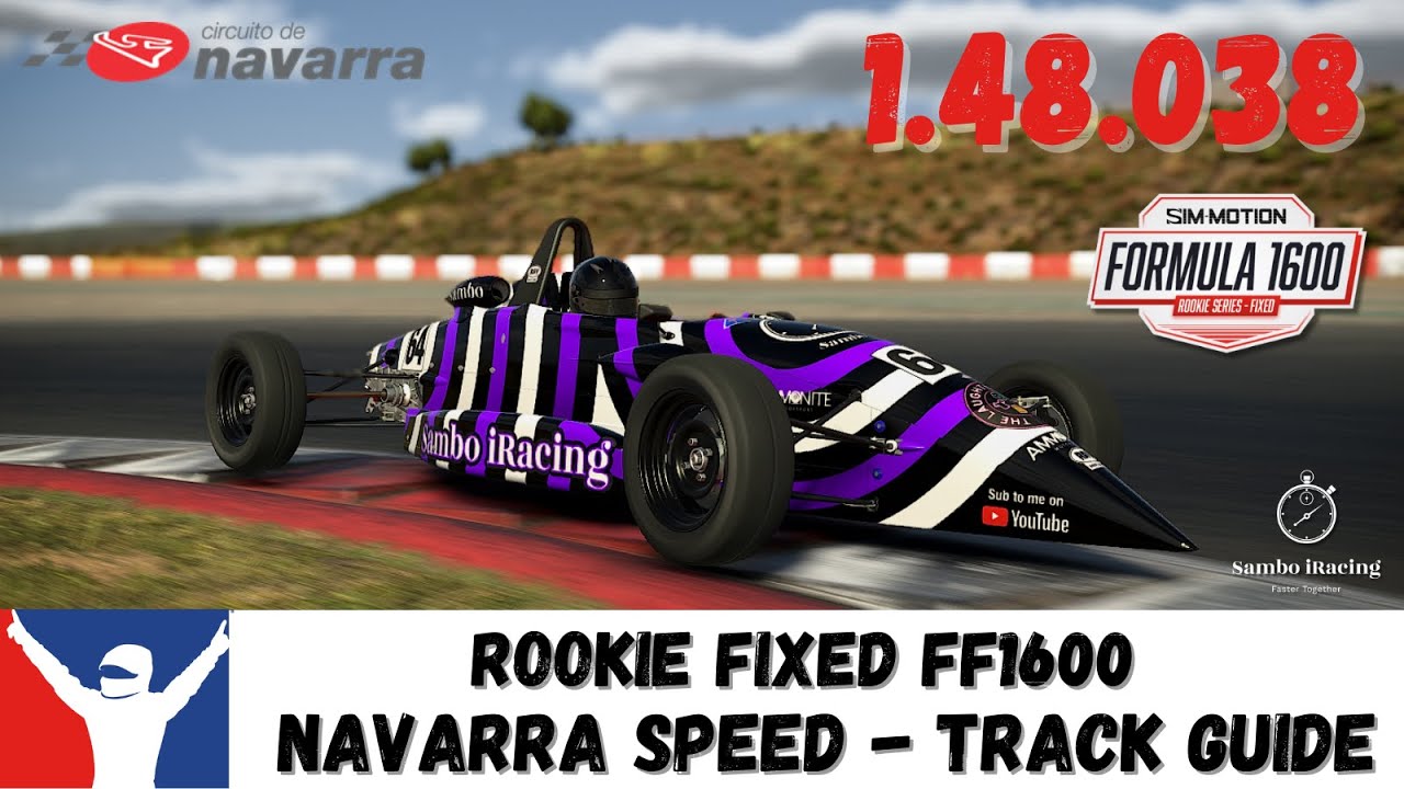 iRacing FF1600 Navarra Speed Circuit - Track Guide - 1:48.038 - Fixed ...