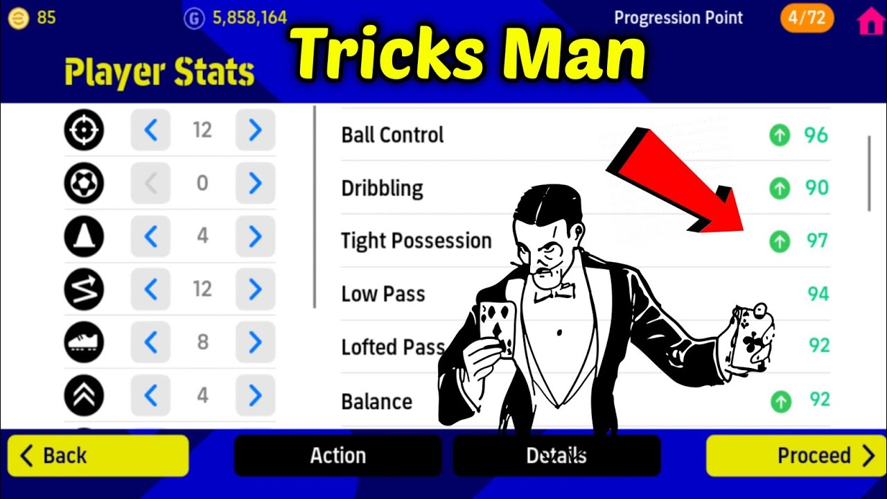 How Tricks Man 96 Ball Control! 90 Dribble! 97 Possession - in ...