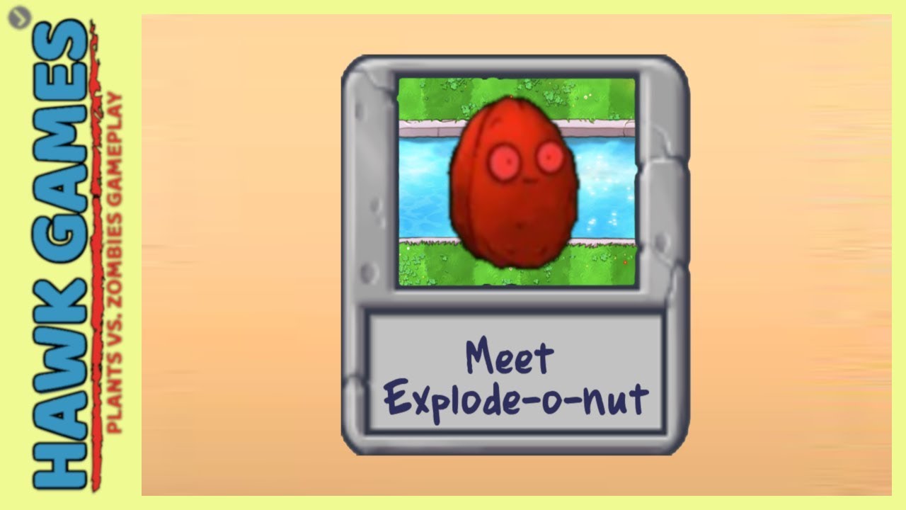 Plants vs Zombies New Minigames 2018 Meet Explode-o-nut #28 - YouTube