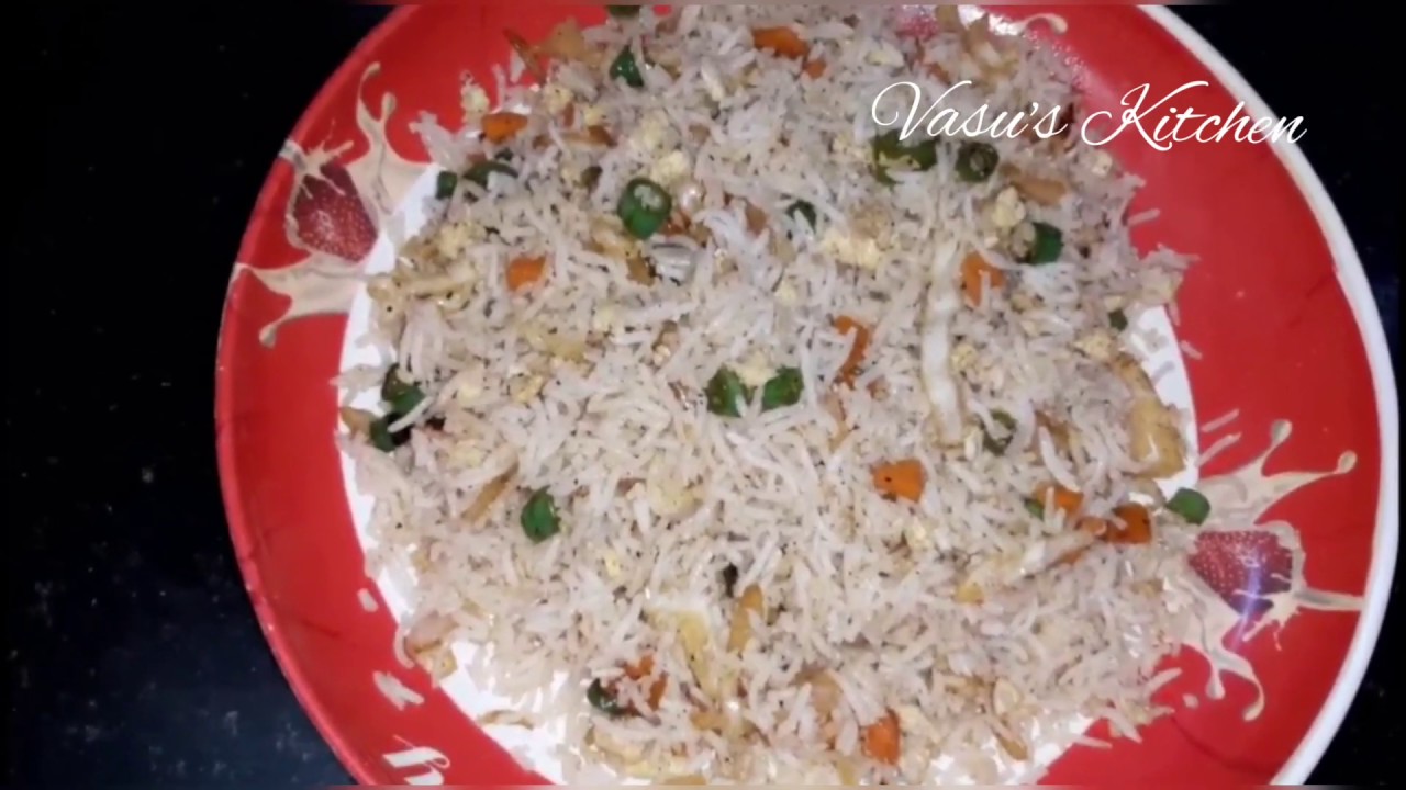 Egg Fried Rice | Padma Vasu's Kitchen | Recipe in Tamil| Preparation ...