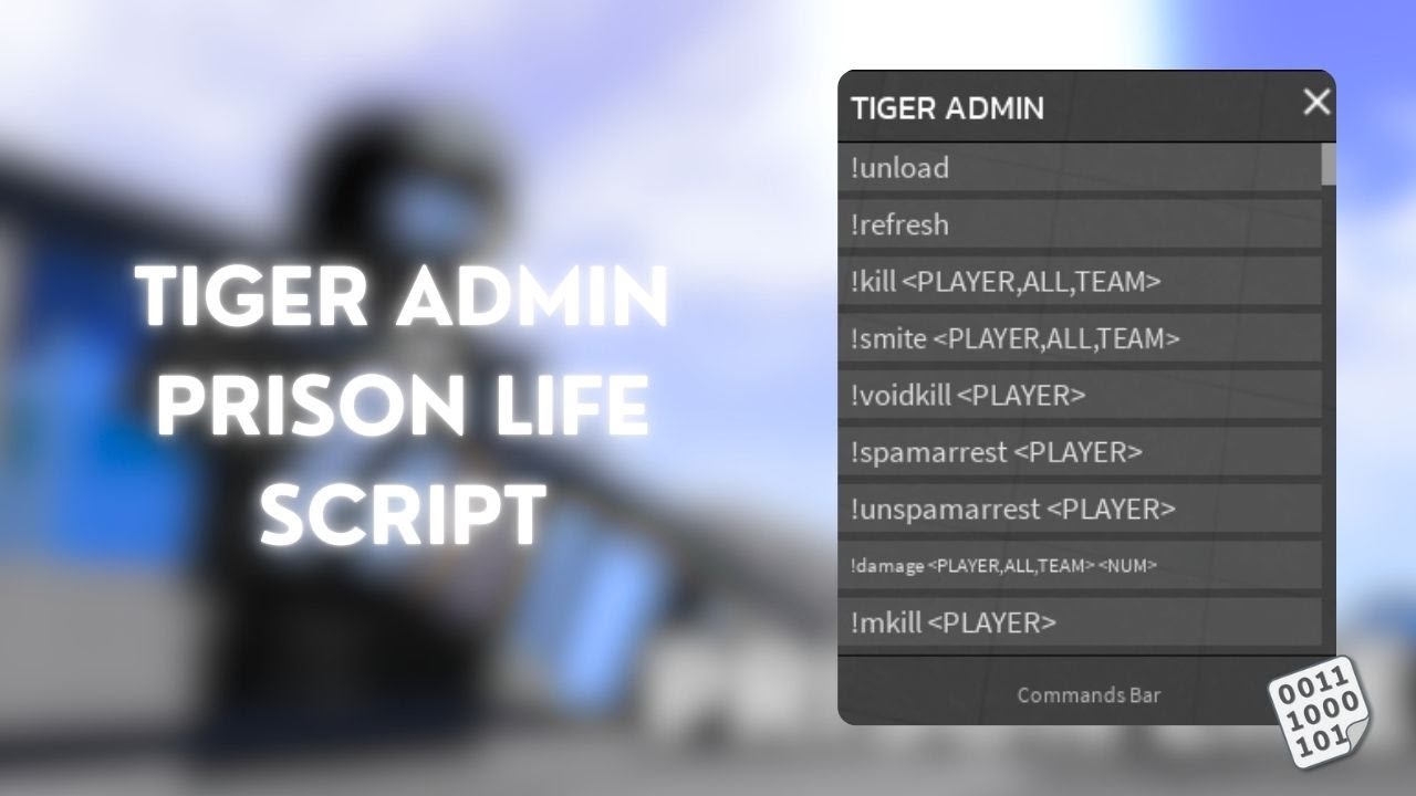 Tiger Admin | Prison Life Admin Script | 2025 | kill all, smite all ...
