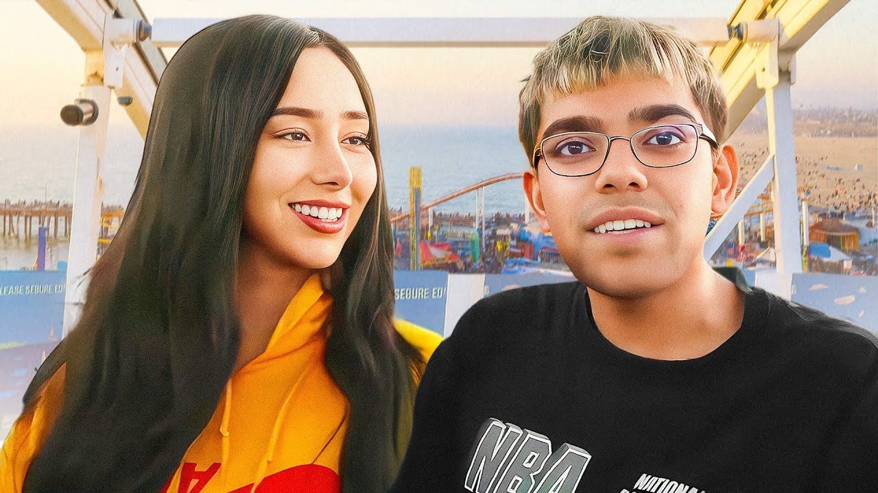 N3on Takes Alexia Maga To The Santa Monica Pier - YouTube