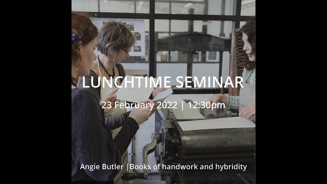 CFPR Lunchtime Seminar: Angie Butler - – These books of handwork and ...