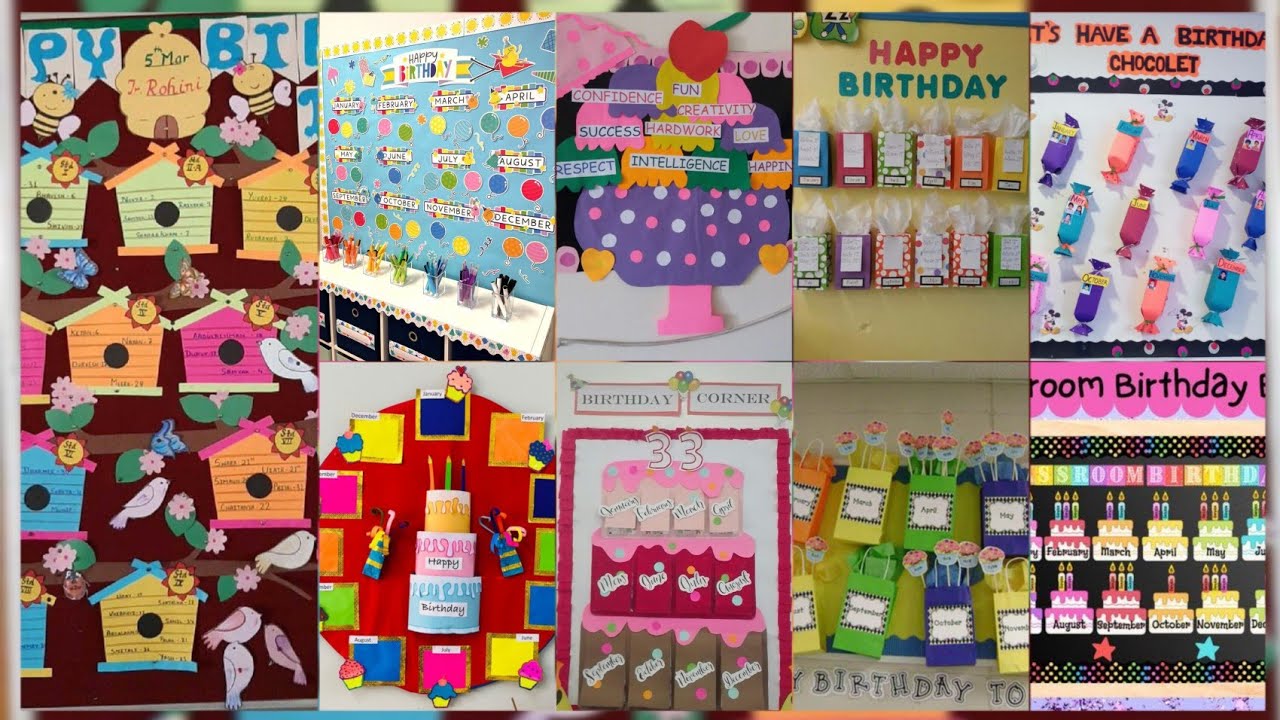 Beautiful handmade birthday corner ideas/Birthday wall decore ideas for ...