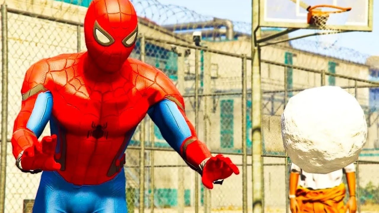 SpiderMan rescue a fake Spider-man from the prison (GTA 5 CINEMATIC ...
