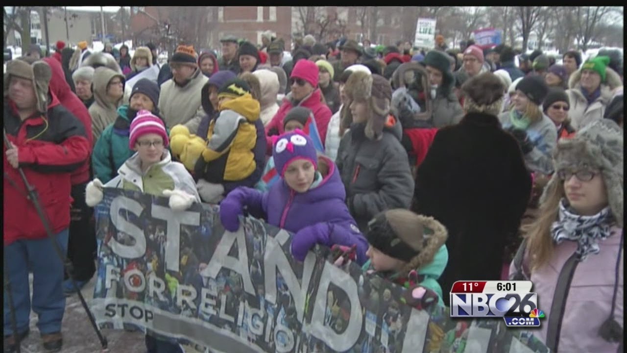 First Ever March for Life Event in Green Bay - YouTube