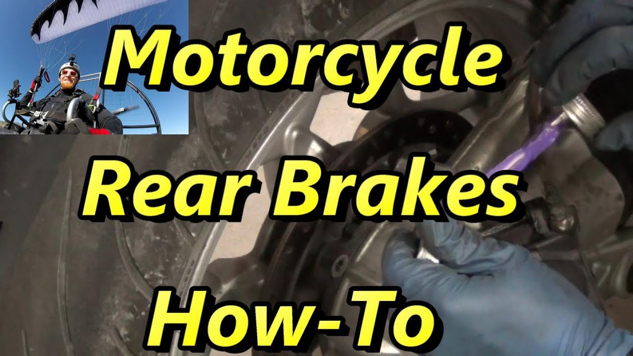 Motorcycle Rear Brakes How To Service - YouTube