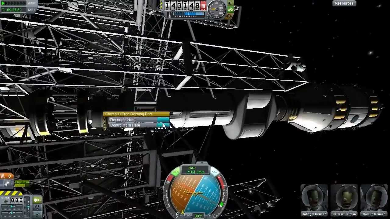 Kerbal Space Program. Assembling Mega 1 in LKO | Сборка Mega 1 на орбите - YouTube