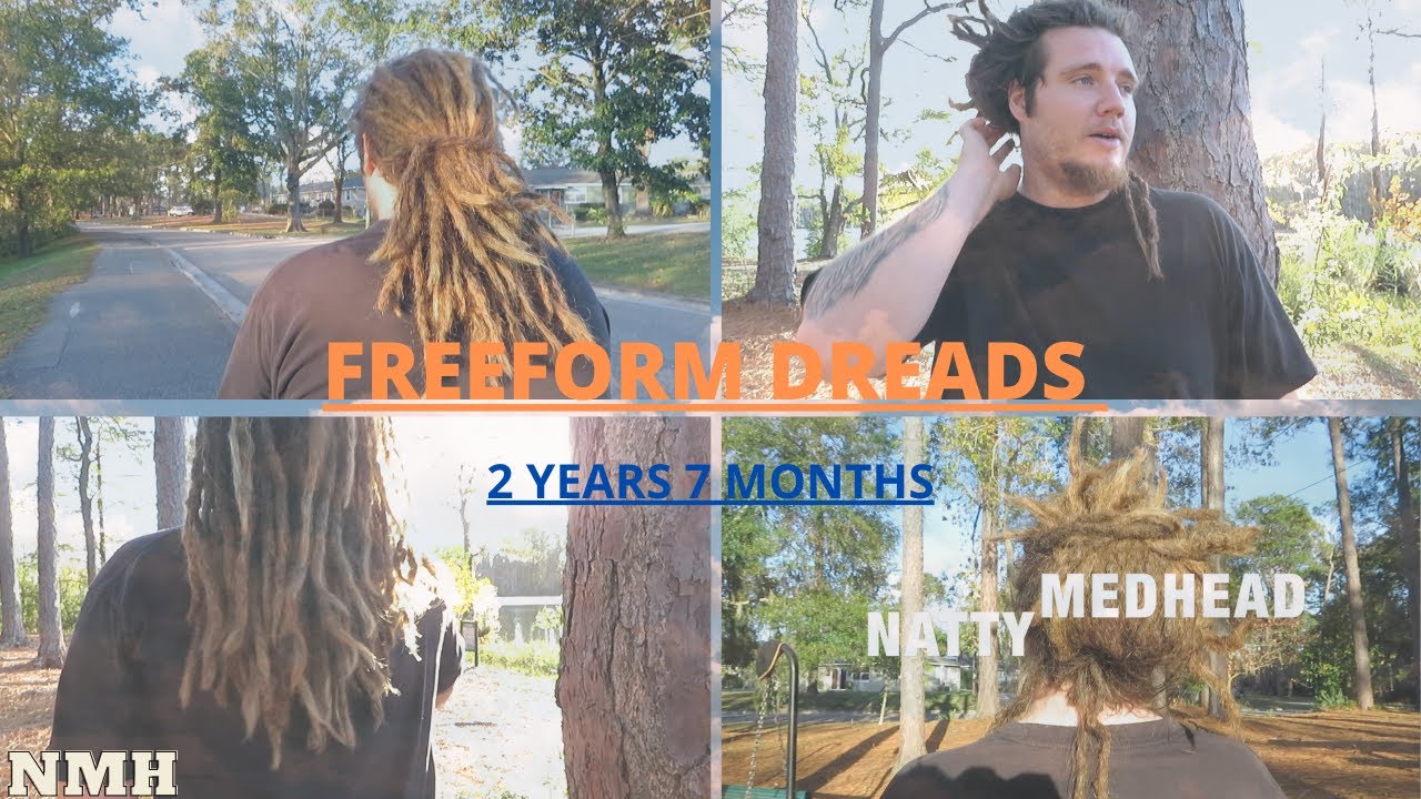 STRAIGHT HAIR DREAD LOCK FREEFORM UPDATE 2 YEARS 7 MONTHS #NATTYMEDHEAD ...
