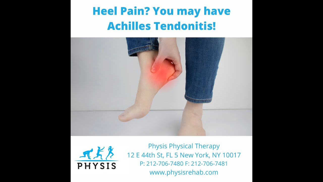 Heel Pain Exercises for Achilles tendonitis - YouTube